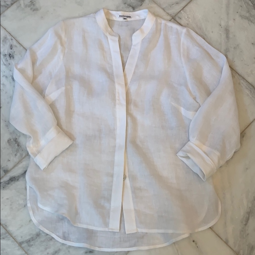 Maria Romano Italian Linen Shirt - Gem